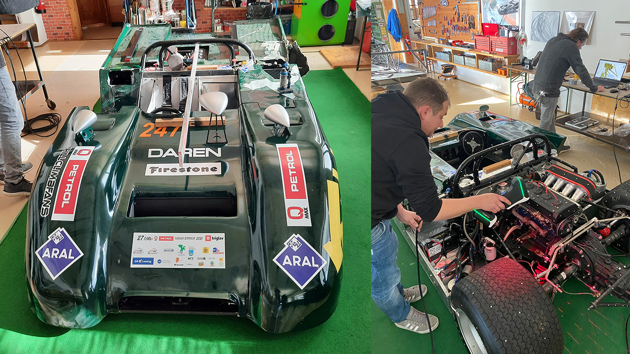 Race car renewal with mobile 3D scanner T-SCAN hawk