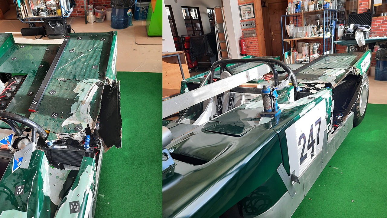 Race car renewal with mobile 3D scanner T-SCAN hawk