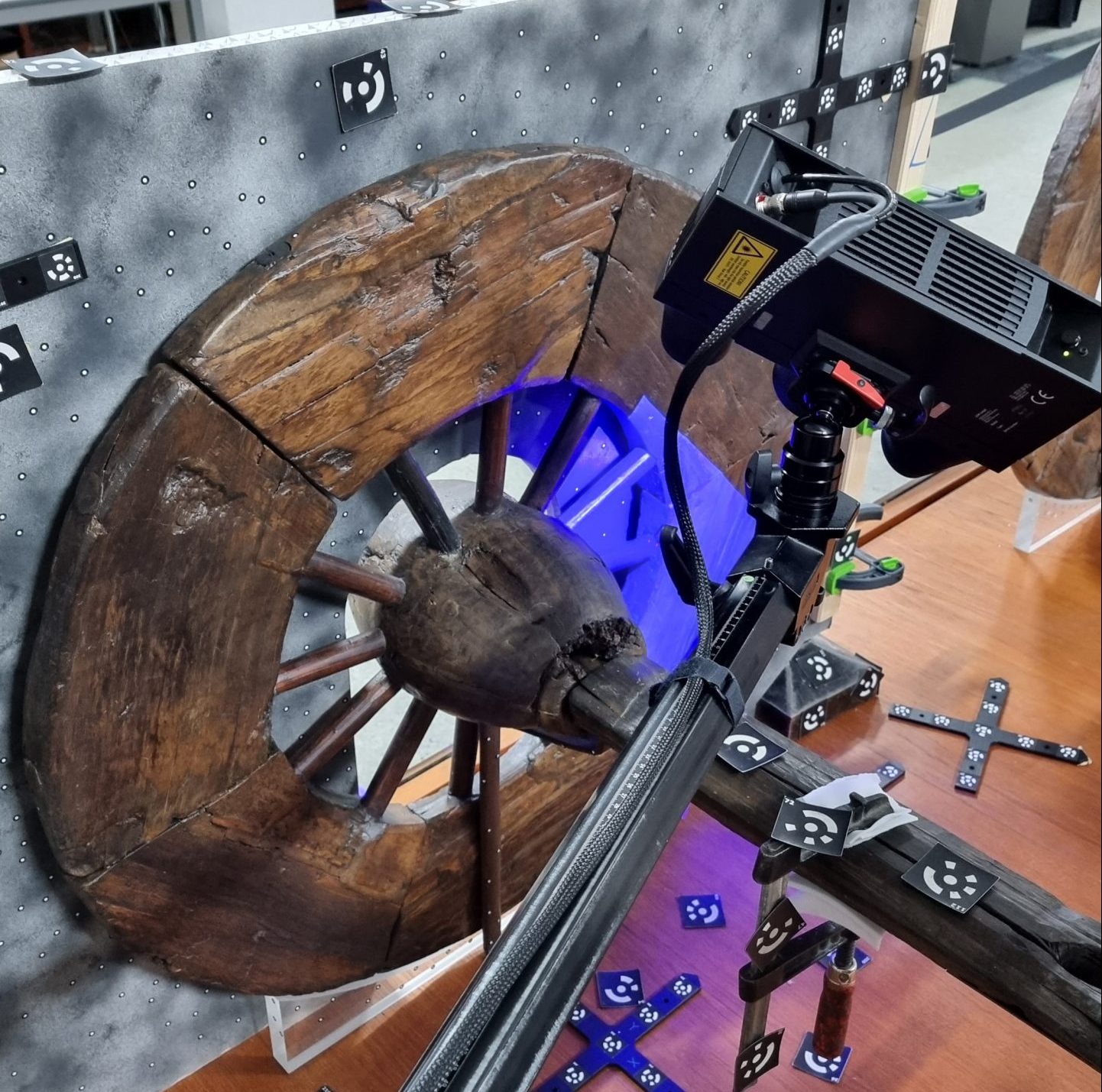 How perform a 3D inspection of wooden parts