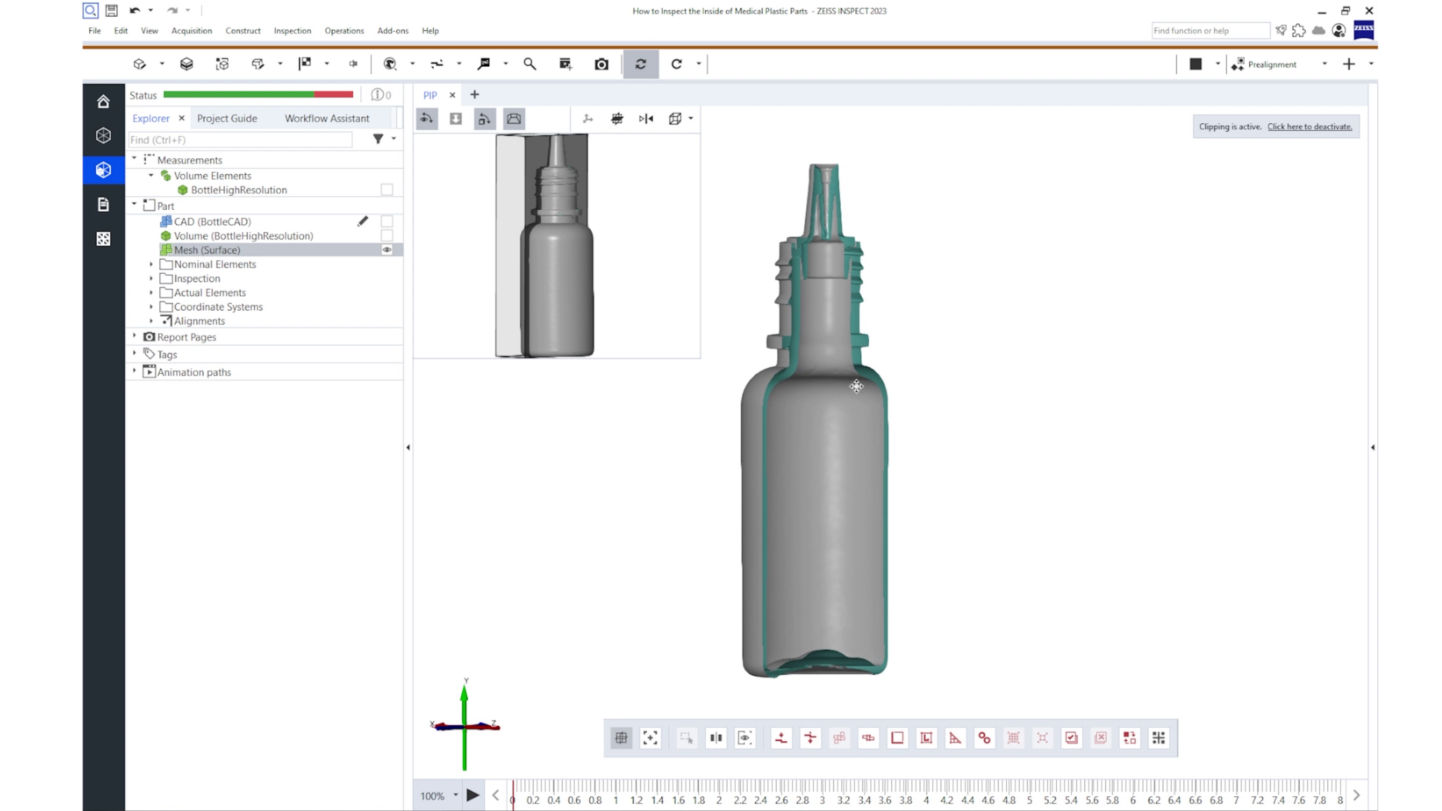 How to inspect the inside of medical plastic parts